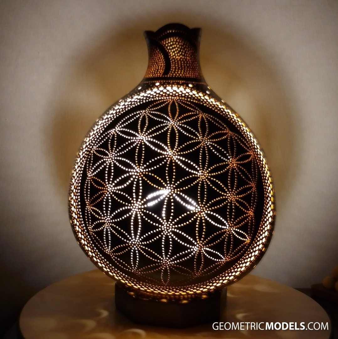 Flower of life and Mer Ka Ba – night view 01