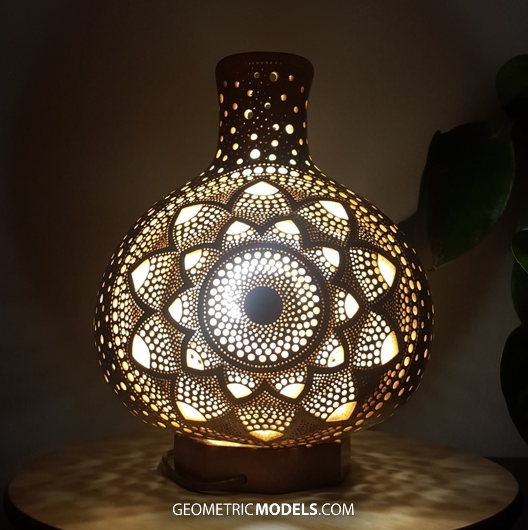 Implosion gourd lamp night view 02