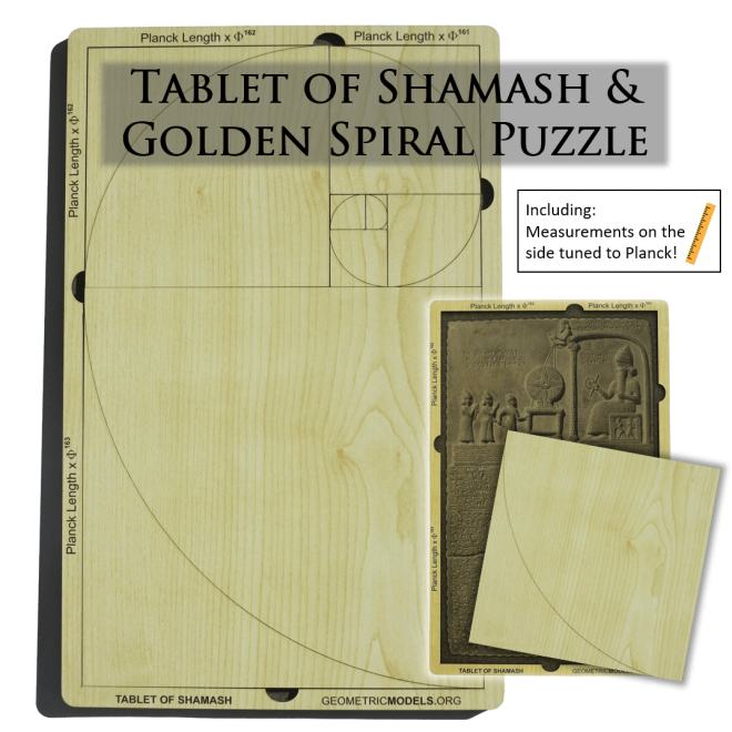 Tablet of Shamash and Golden Spiral Puzzle